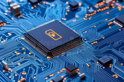 Cybersecurity And The Protection Of Personal Data And Information A Blue Integrated Circuit