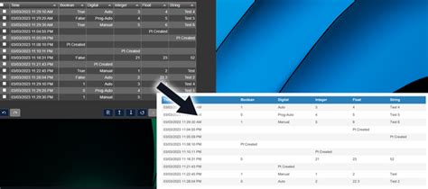 af table widget for aveva pi vision display sql data in the browser