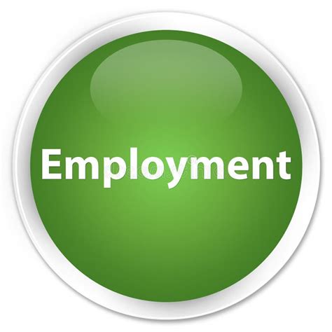 Employment Green Blue Business Symbols On Top Stock Illustration