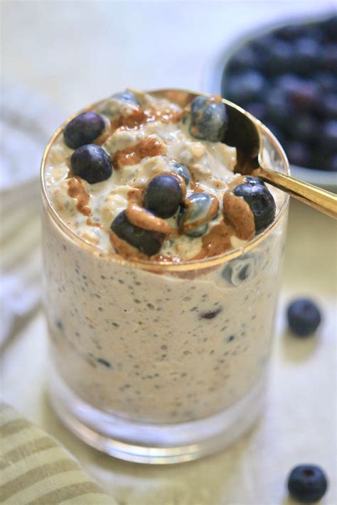 Creamy Blueberry Overnight Oats Protein Packed Hummusapien