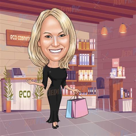 Custom Digital Caricatures Personalized Cartoon Art Jedipic