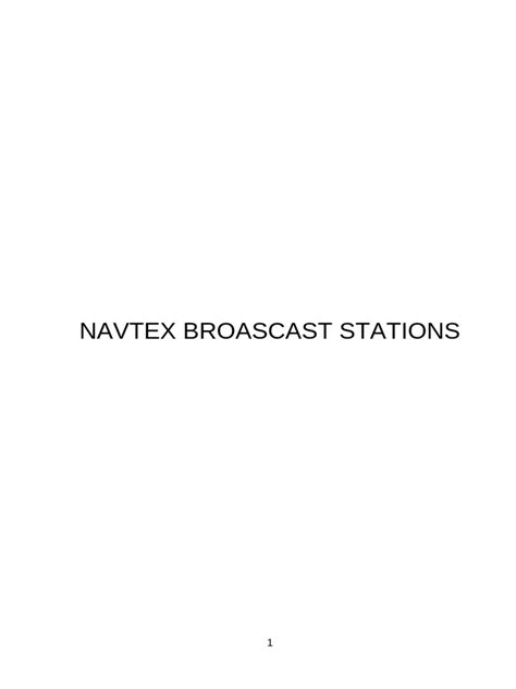 Navtex Pdf