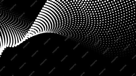 Premium Vector Black Halftone Pattern Abstract Background Vector Image