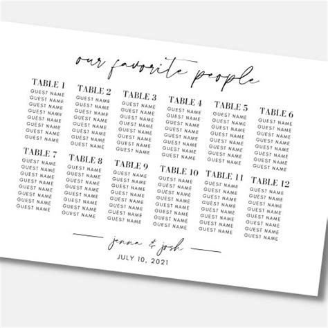 Wedding Menu 4x8 Canva Template Printable Editable Etsy