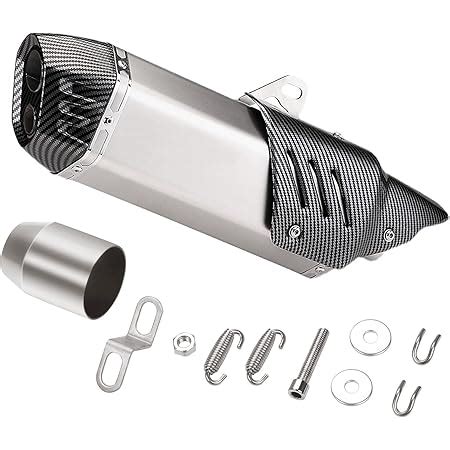 Amazon Aumotop 1 5 2in Inlet Motorcycle Exhaust Muffler Pipes Slip