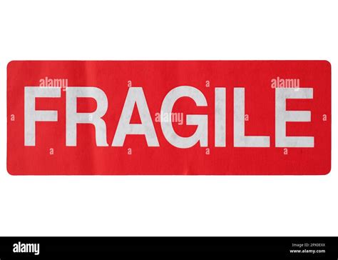 Fragile Warning Label Cut Out Stock Images And Pictures Alamy