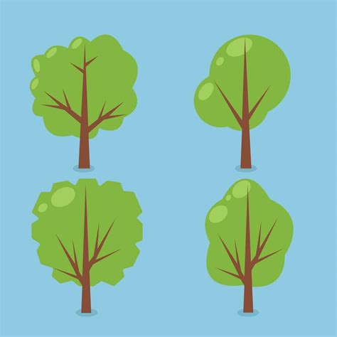 Tree Element Collection 27578989 Vector Art At Vecteezy