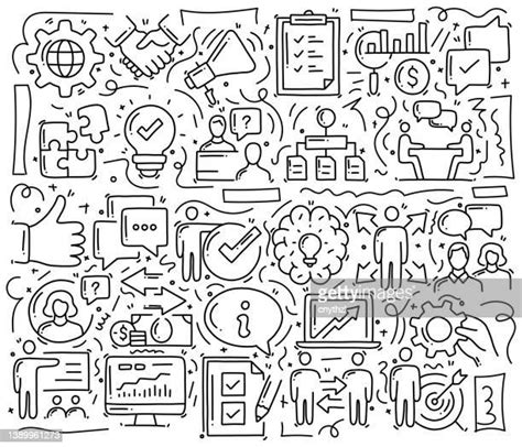 Business Goals Doodle Photos And Premium High Res Pictures Getty Images