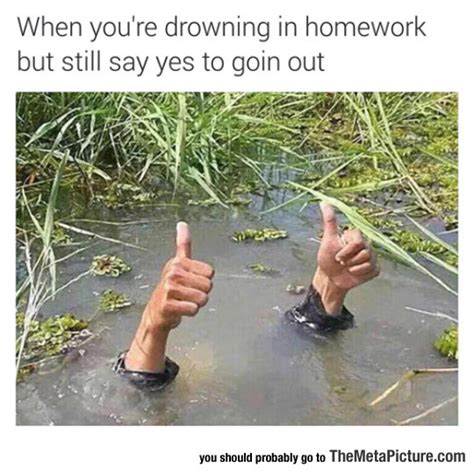 Drowning In Homework