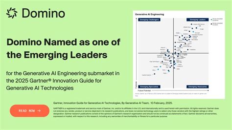 Domino Data Lab Named As An Emerging Leader In The 2025 Gartner® Domino Data Lab