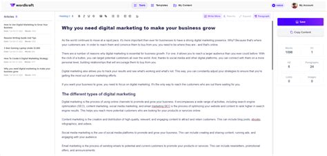 Article Generator AI Tool Wordkraft