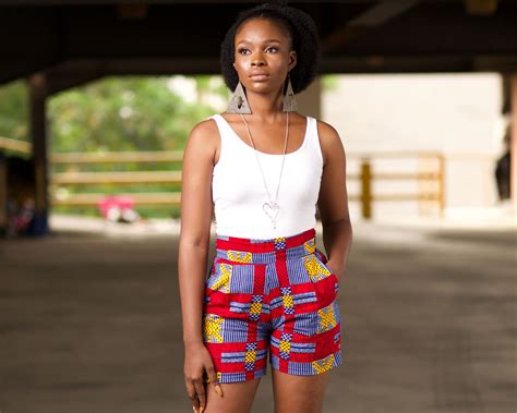 African Print Shorts African Shorts For Women Ankara Etsy