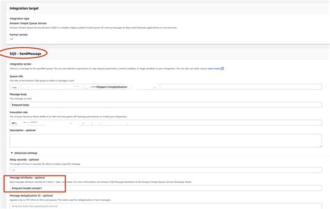 Amazon Sqs Sending Message Attributes In Api Gateway V2 Does Not Work