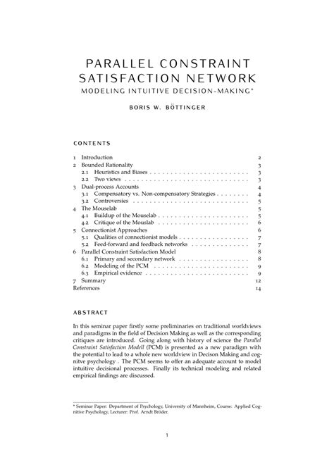 pdf parallel constraint satisfaction network
