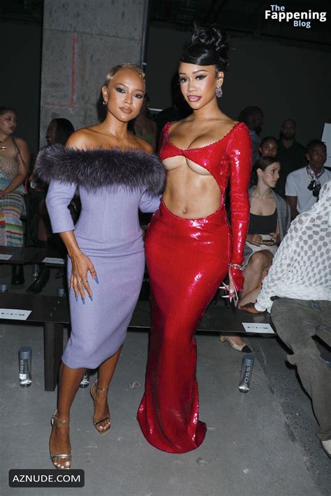 Saweetie Sizzles In Sexy Outfit At La Quan Smith Fashion Show Aznude