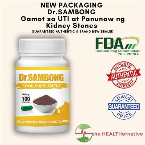 Dr Sambong Herbal Capsules Prevents Uti Anti Bacterial Proper Sugar Level 100 Capsules