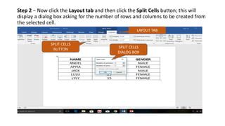 How To Split A Cell PPT