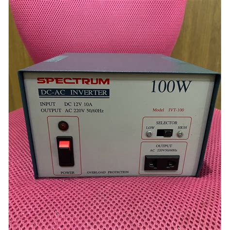 อินเวอร์เตอร์สเป็คตัมspectrum หม้อแปลงไฟ 100w Dc12v เป็นac220v