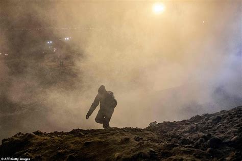 Border Patrol Fires Tear Gas After Caravan Migrants Try To Enter The Us