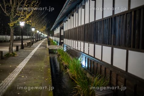 山陰の小京都 秋の津和野の夜景 島根県の写真素材 205230027 イメージマート