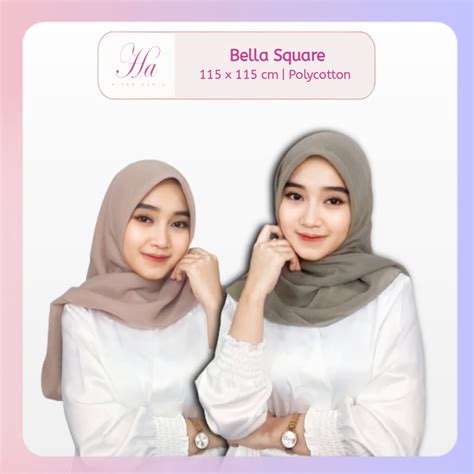 Jual Jilbab Bella Square Segi Empat Hijab Bella Square Warna