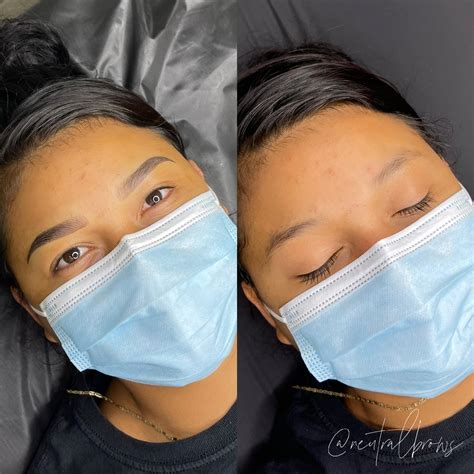 Microshading A Combination Neutral Brows Microblading
