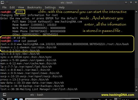 hackingdna learn help utilities command on backtrack 5