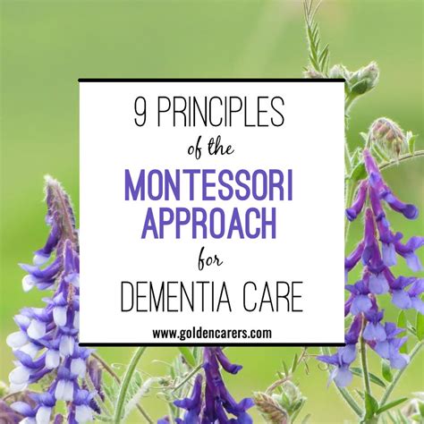 9 Principles Of The Montessori Approach For Dementia Care