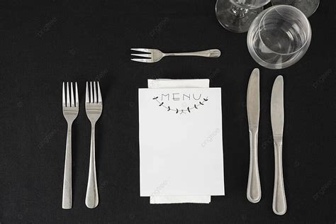Black Theme Table Setting Photo Background And Picture For Free Download Pngtree
