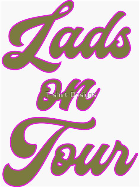 Lads On Tour Stag Party Gold Sticker For Sale By T Shirt Designs