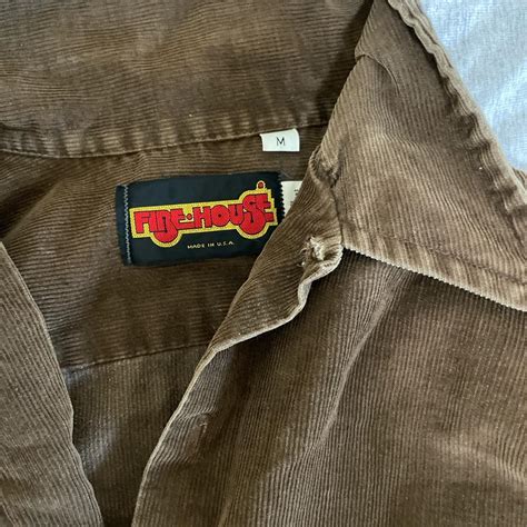Dark Brown Corduroy Button Up Oversized Fit Great Depop