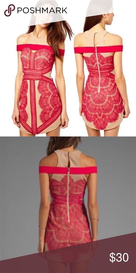 Romantic Red Lace Mini Dress