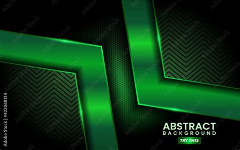 Abstract Green Background With Overlap Layer Textured Pattern Concept Modern Background