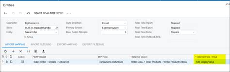 Dropdown Value Sync Between Bigcommerce And Acumatica Does Not Match Community
