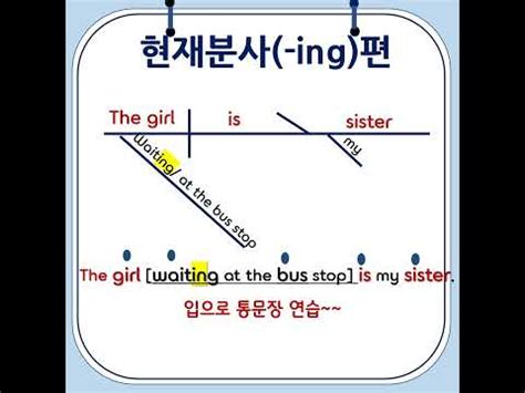 기본패턴문장 현재분사 동사원형ing 편 YouTube
