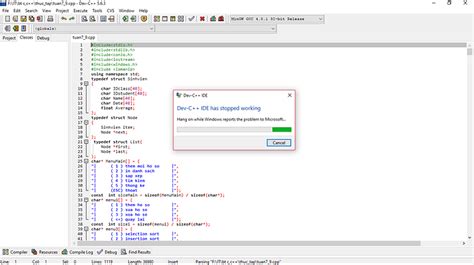 Copy nguyên code từ dev C sang Visual Studio nhưng không chạy được programming Dạy Nhau Học
