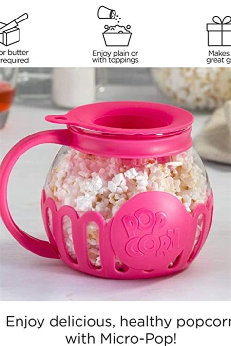 Ecolution Patented Micro Pop Microwave Popcorn Popper With Temperature