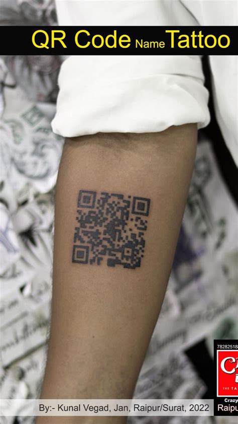 Qr Code Name Tattoo Design In 2022 Hand Tattoos Name Tattoo Designs