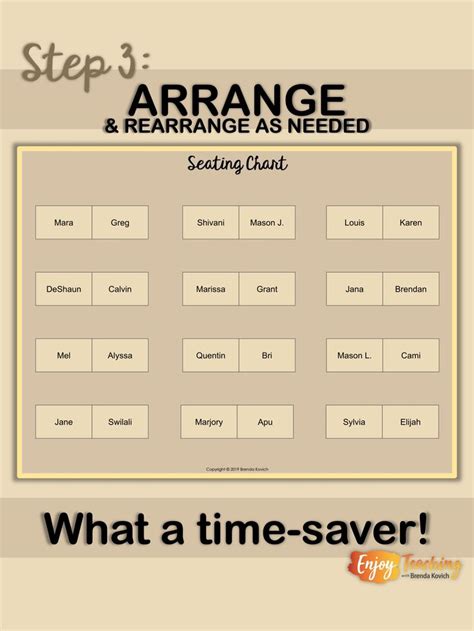 How To Make A Digital Seating Chart With Google Slides Seating Chart