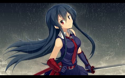 Anime Anime Girls Akame Ga Kill Akame Rain Sword Wallpapers Hd