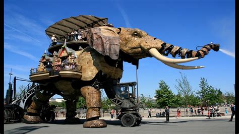 Механический слон Le Grand Éléphant Nantes Нант Франция Youtube