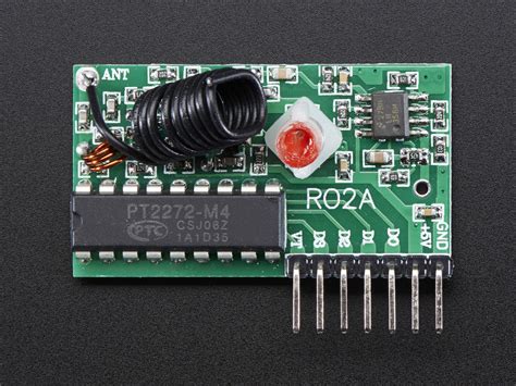 RF Receiver 315MHz Momentary Type Exploring Arduino