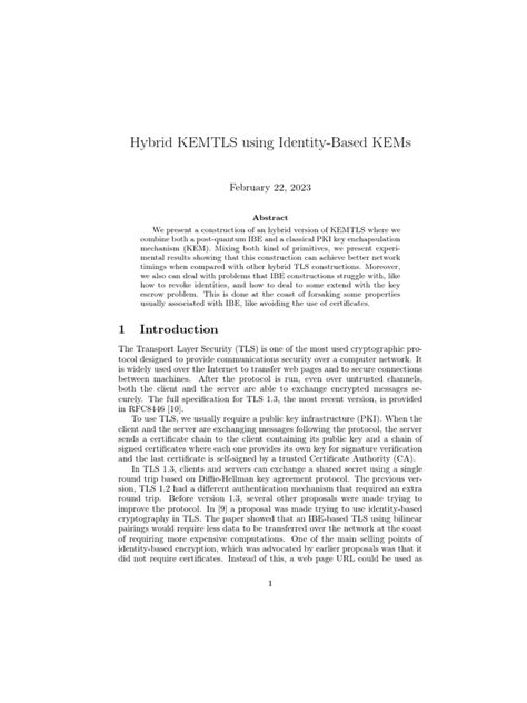 Draft Pdf Transport Layer Security Public Key Certificate