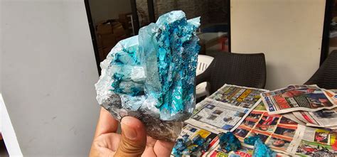 Chrysocolla On Quartz Inka Minerals Peru