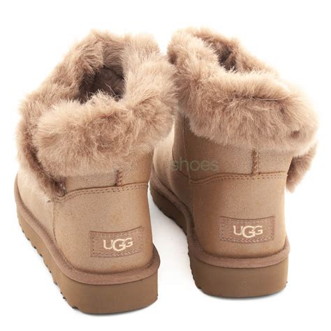 Boots Ugg Australia Classic Fluff Pin Mini Antique Pearl