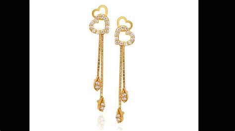 Light Weight 22k Gold Top Earrings Designs Youtube