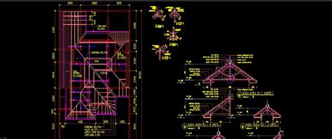 Rencana Atap Autocad