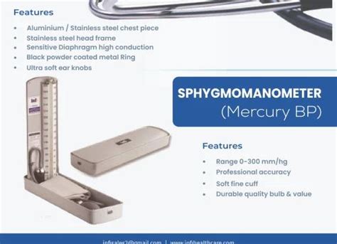 Infi Mercury Bp Machine For Hospital At Rs 1500 In Ghaziabad Id