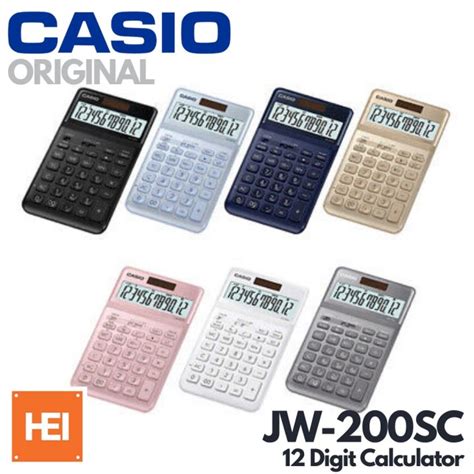 Casio 12 Digit Calculator W Solar Jw 200sc Original Lazada Ph