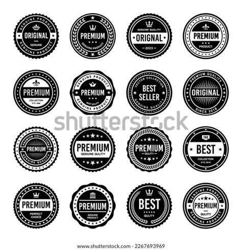 Classic Vintage Retro Premium Vector Badge Stock Vector Royalty Free